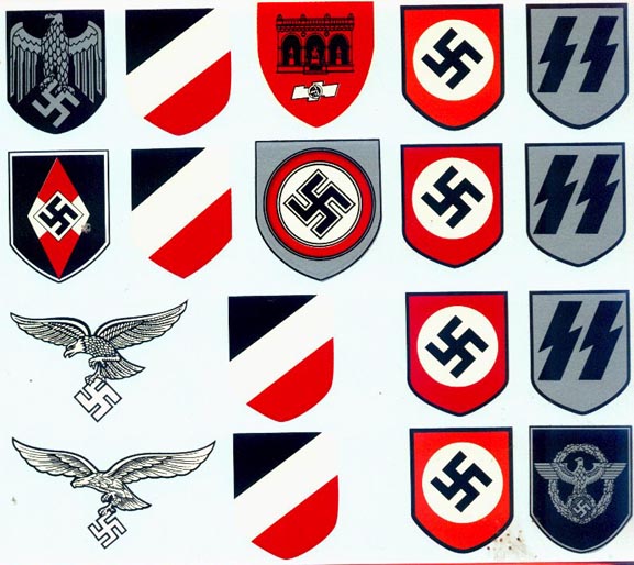Nazi Big sheet of decals – VonAcht.com