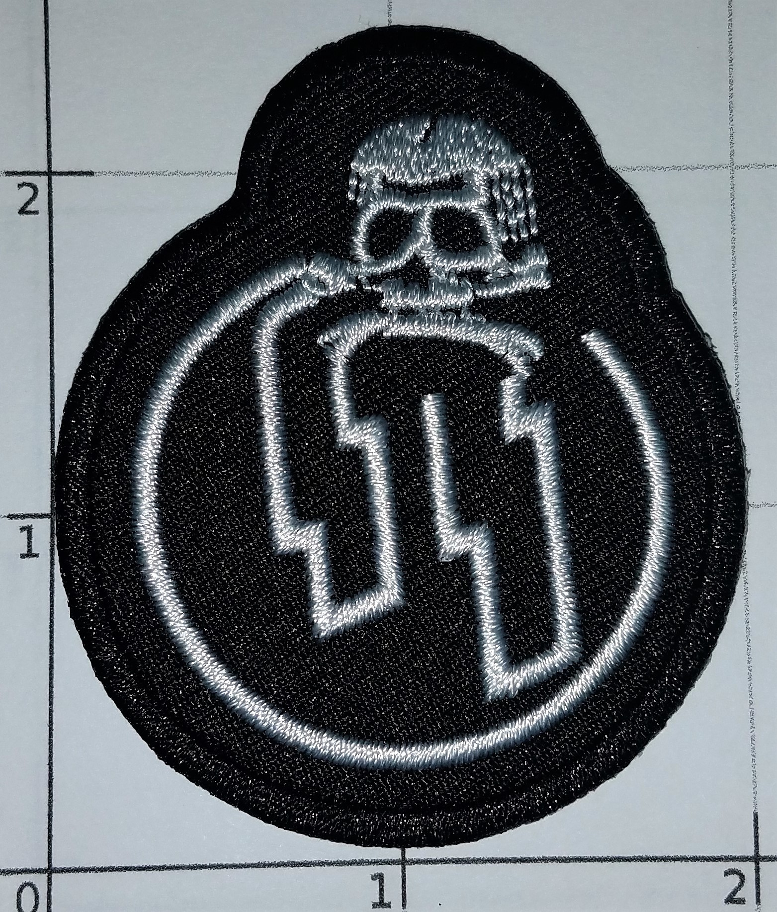 SS BOLTS Patch Totenkopf German WW2 Nazi – VonAcht.com