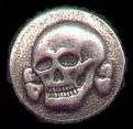 SS Skull Buttons Sterling Silver epaulet Button hoop back – VonAcht.com