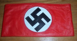 Red Leather Nazi Party Armband German WW2 Nazi NSDAP – VonAcht.com